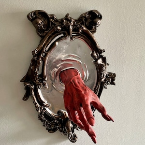 Spectral Hand Wall Plaque, Large Version, Blood Red, Resin | Victorian ...