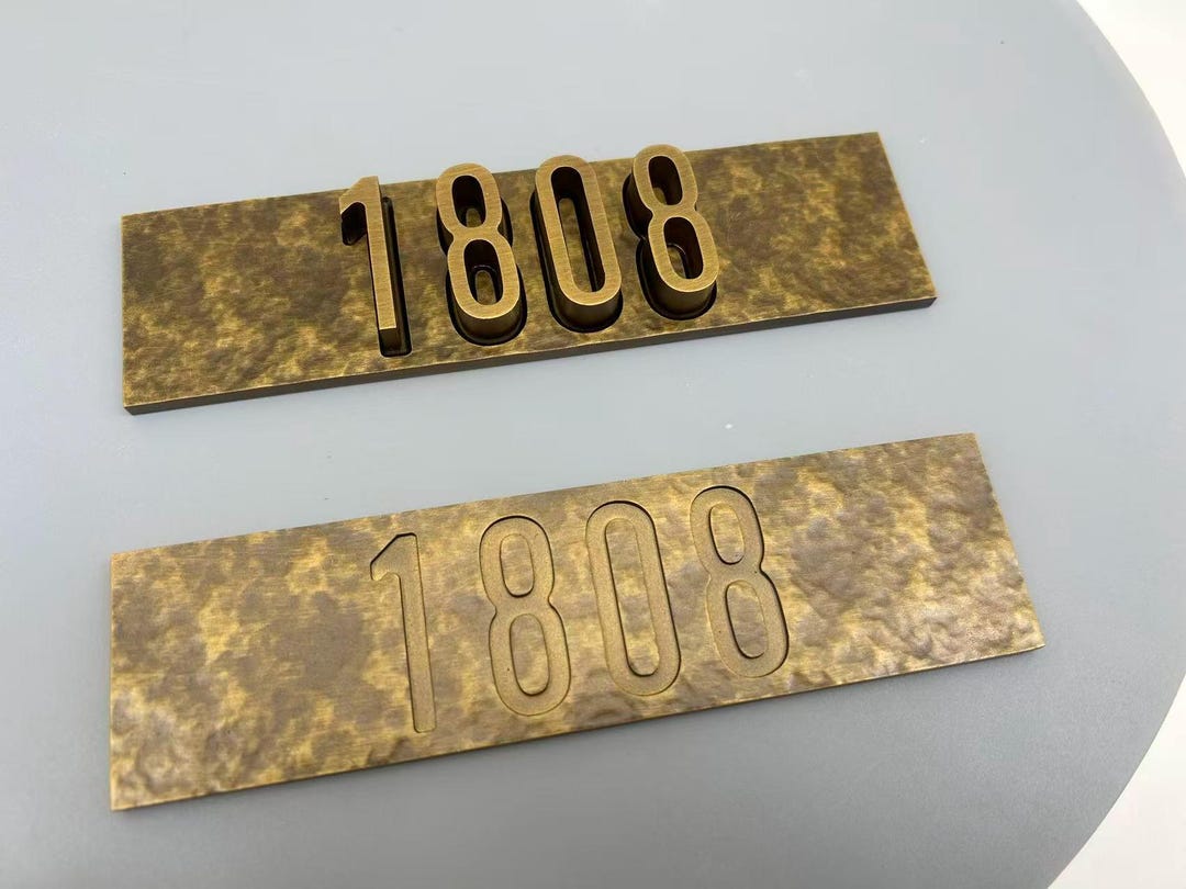 Custom Brass Sign | Vintage Solid Metal Plaque | Personalized for House ...