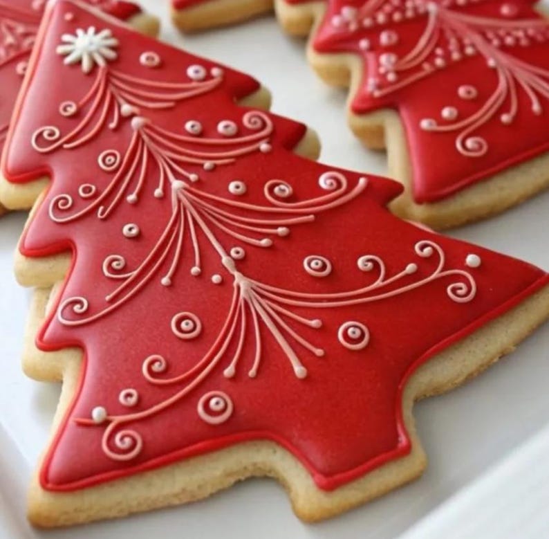 Christmas Tree Cookie Gift Box - Etsy