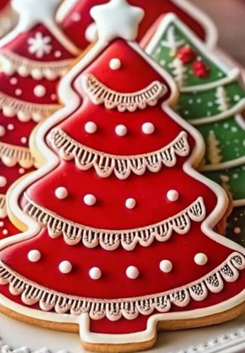 Christmas Tree Cookie Gift Box - Etsy