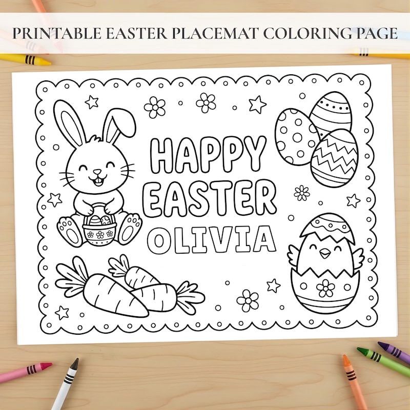 Kids Placemat Canva - Etsy