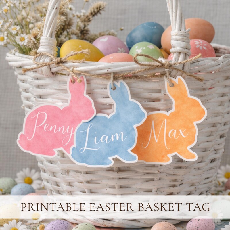 Easter Bunny in a Basket - Etsy