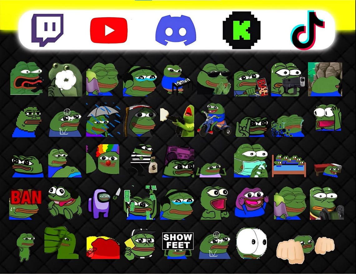 1100+ Animated Meme Emotes Pack for Twitch, Discord & Youtube | Funny ...