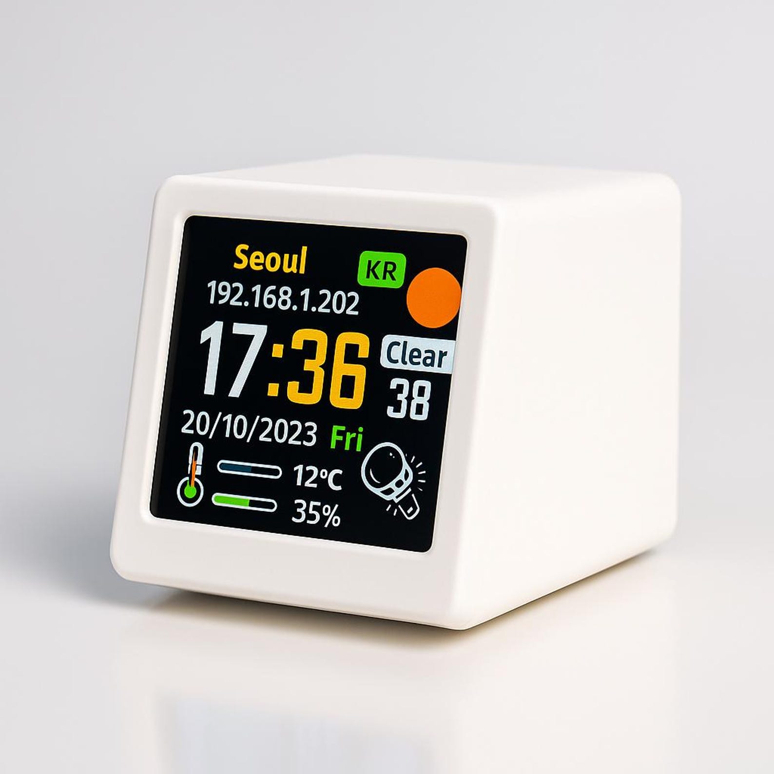 Smart Wifi Clock – Weather Station, Time Display & Animated Gifs | Mini ...