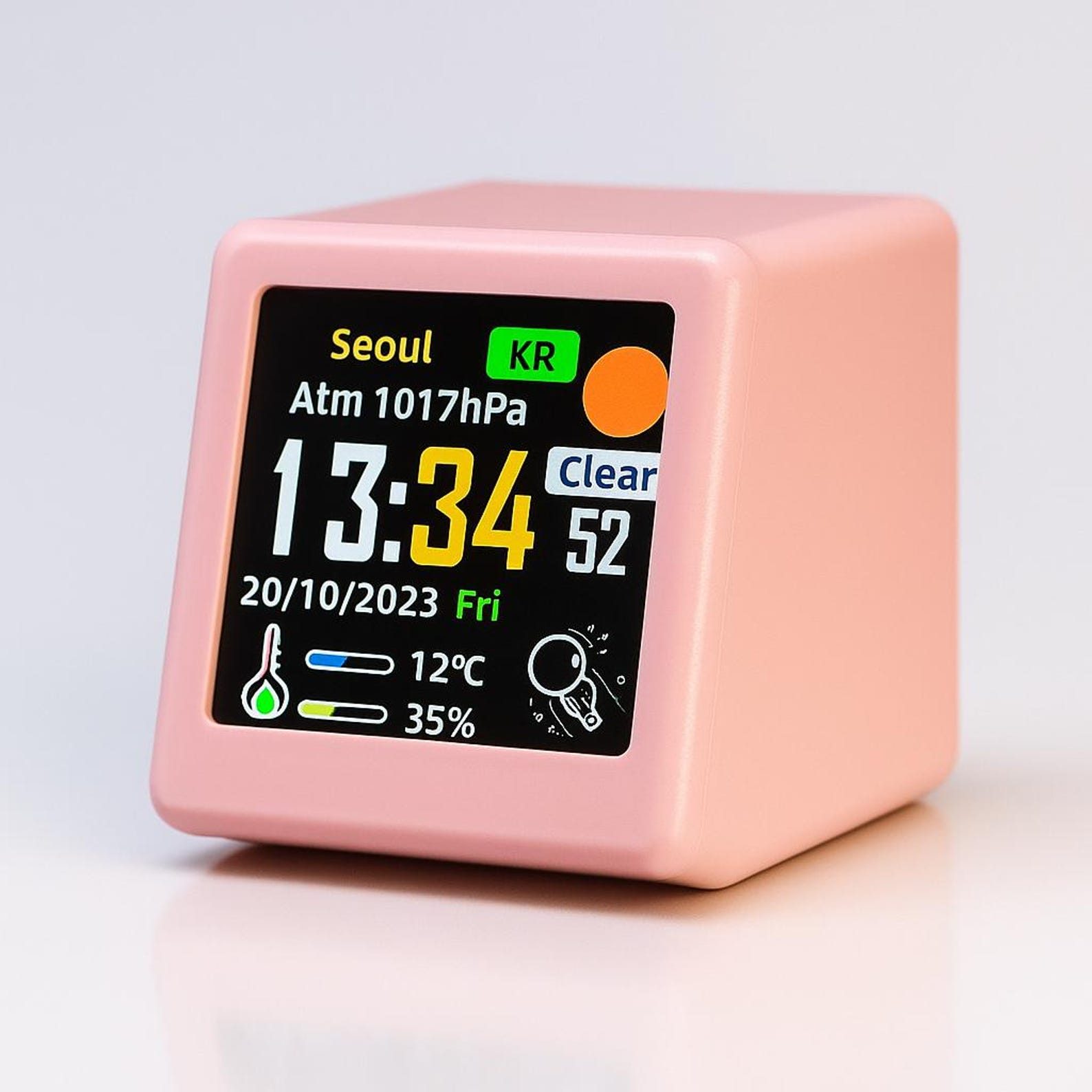 Smart Wifi Clock – Weather Station, Time Display & Animated Gifs | Mini ...