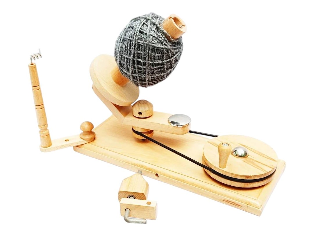 Yarn Ball Winder Manual Hand Crank Fibre Tool Table Clamp for Knitting ...