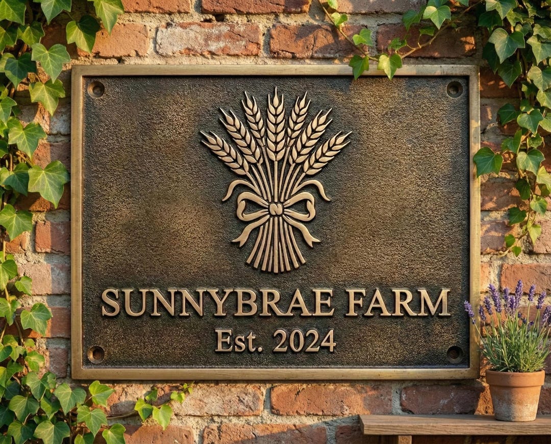 Custom Cast Bronze Plaque – Personalized Logo, Address Sign - Etsy
