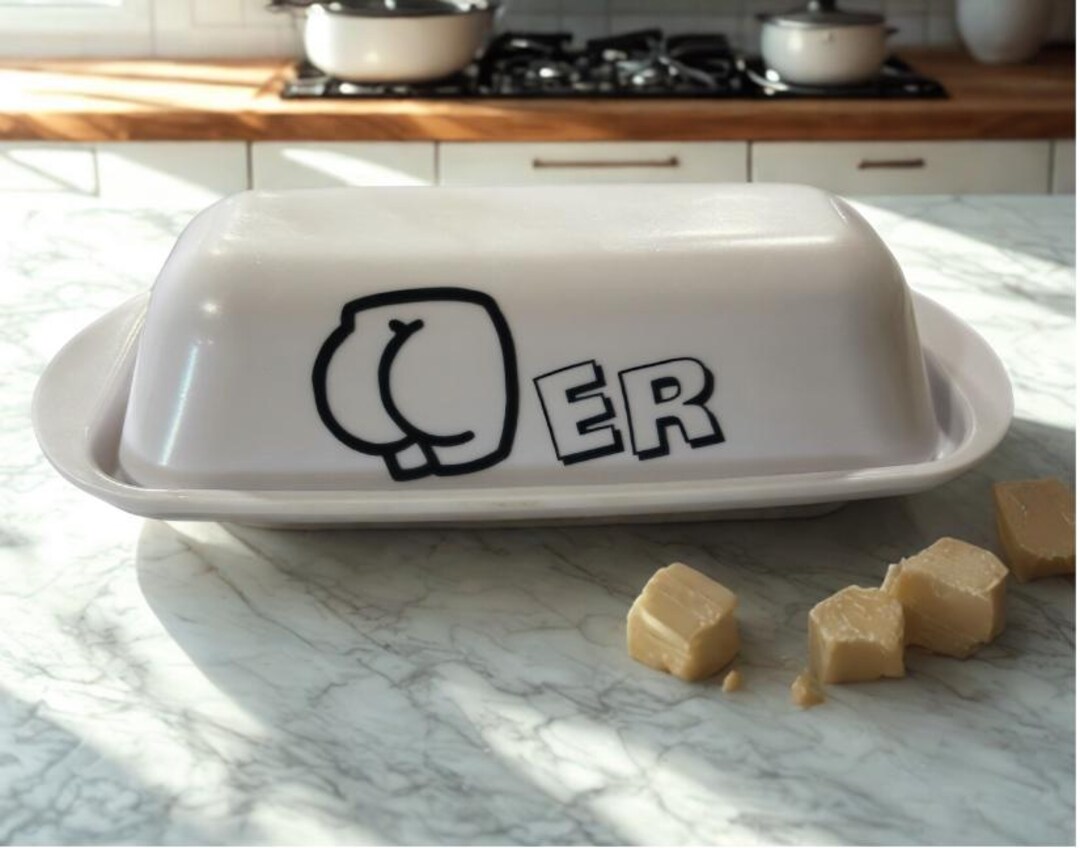 Funny "butter" Dish - Novelty Kitchen Decor - Etsy