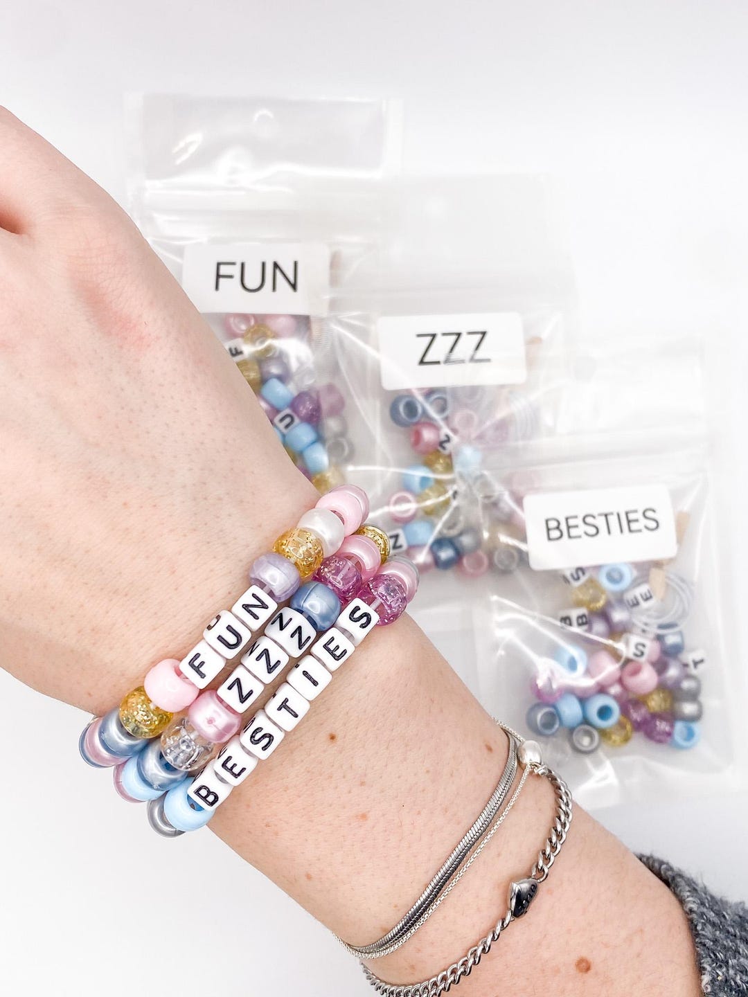 Slumber Party DIY Bracelet Kit Set of 3 | Fun, ZZZ, Besties | Kids ...