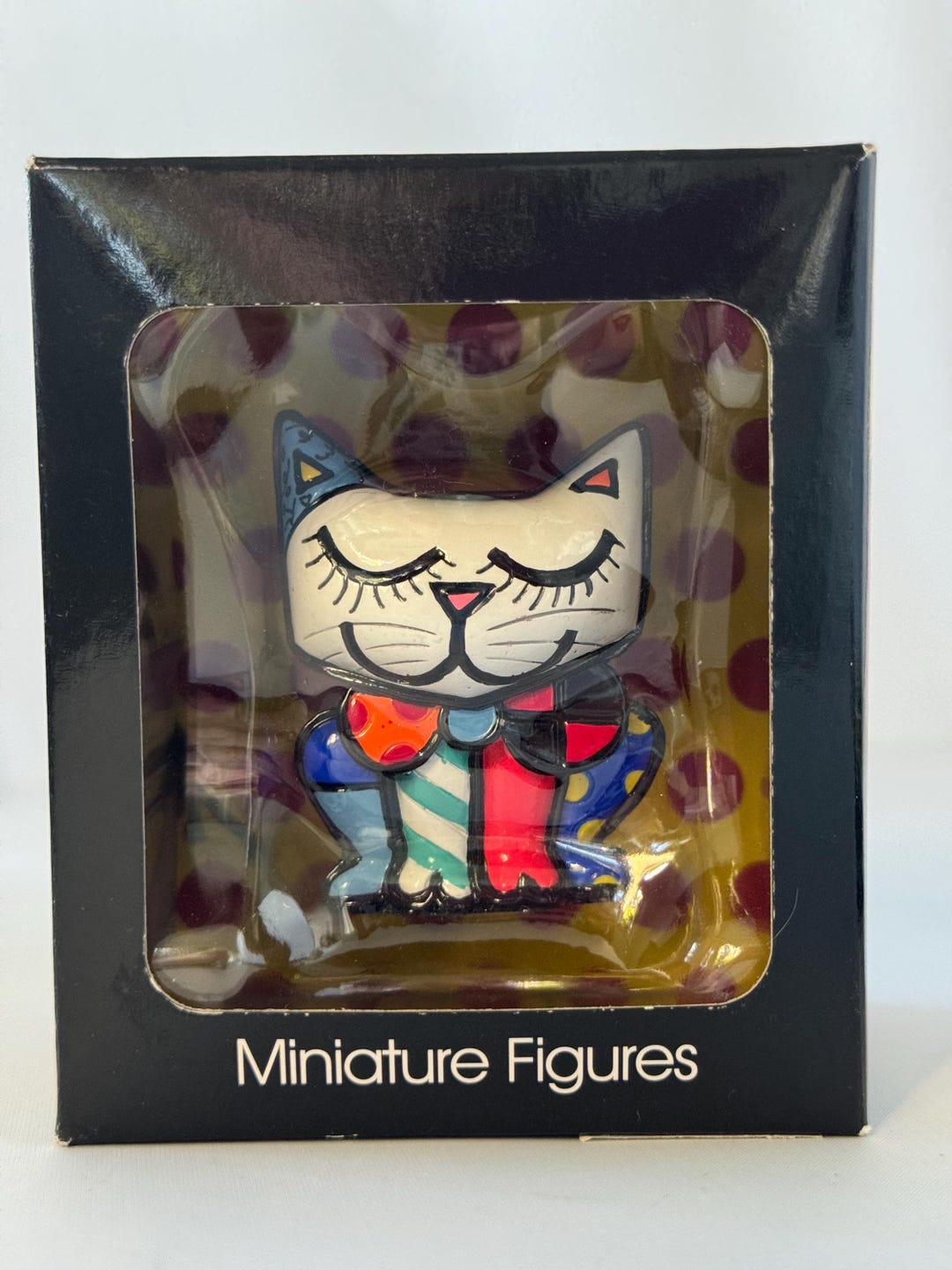 Romero Britto Mini Figurine Cat * NEW * - Etsy