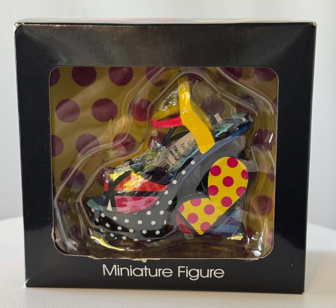 Romero Britto Mini Miniature Shoe Figurine: Sandal ** NEW* - Etsy