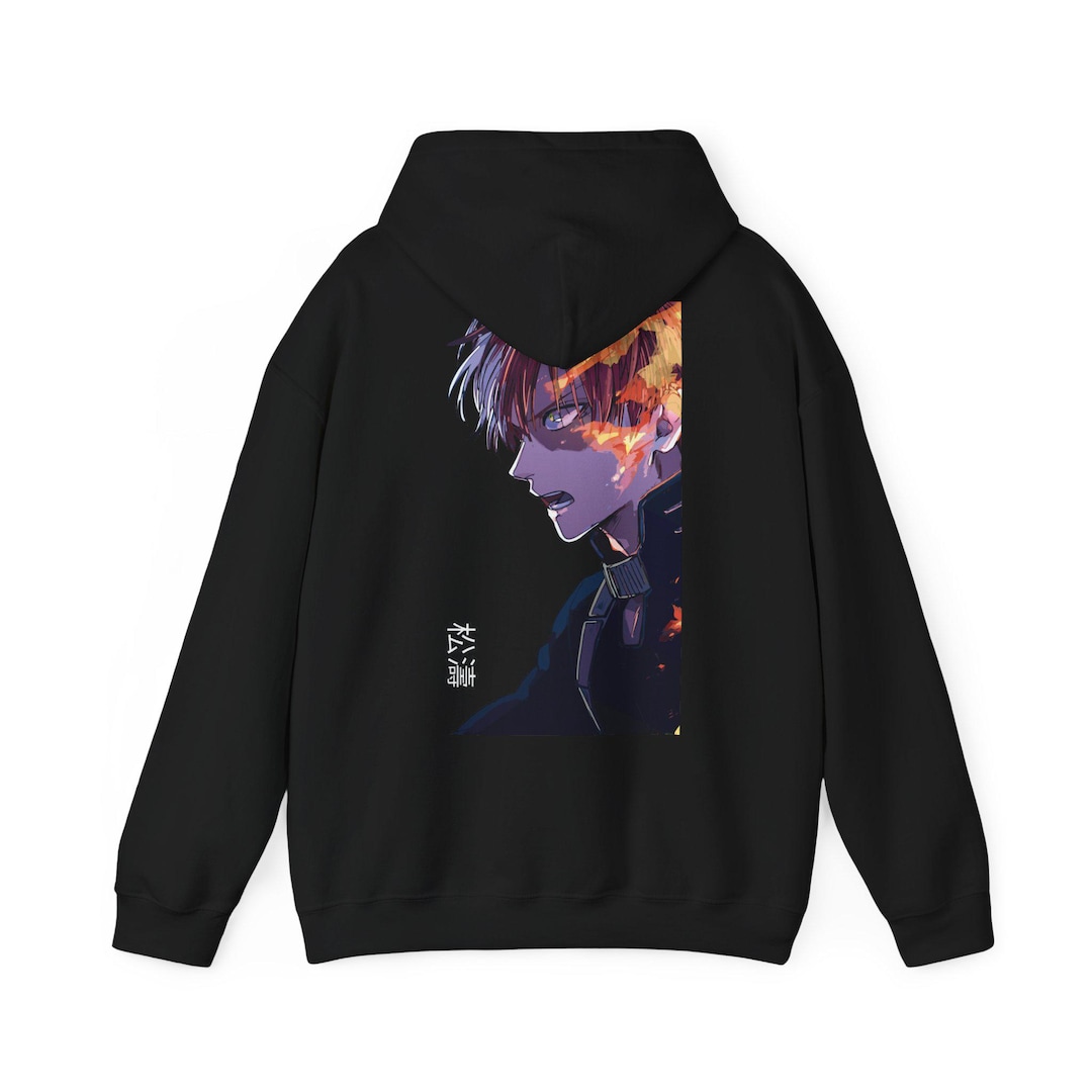 Anime-inspired Hoodie, My Hero Academia Shoto Todoroki, Unisex ...