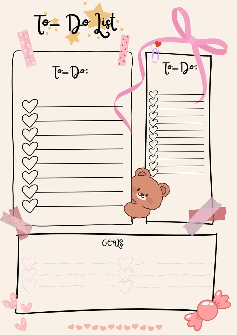 Printable to Do List for Work & Home | Daily Task Planner | Instant ...