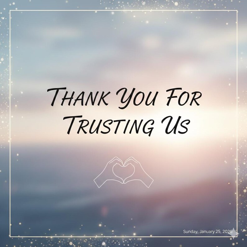 Thank You for Trusting Us - Etsy