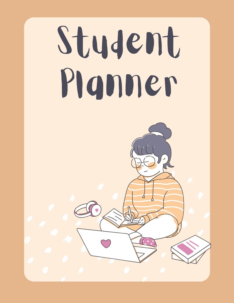 Student Planner Printable | 9-page Academic Organizer | Instant PDF ...