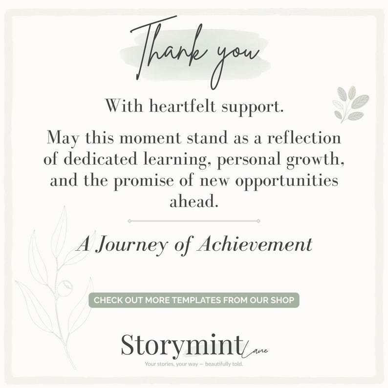 Senior Yearbook Ad Template – Editable Canva Graduation Tribute Page ...