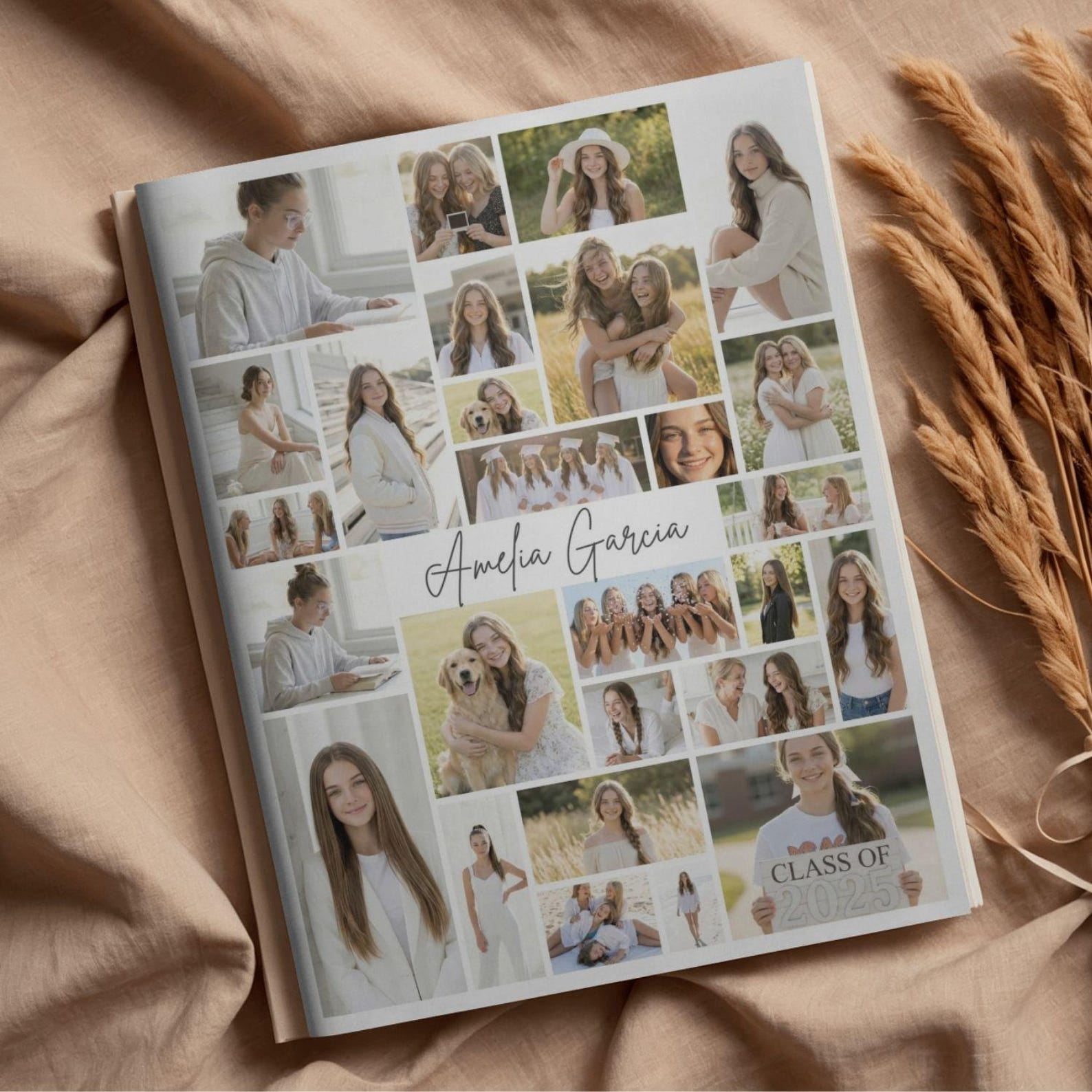 Senior Yearbook Ad Template – Editable Canva Graduation Tribute Page ...