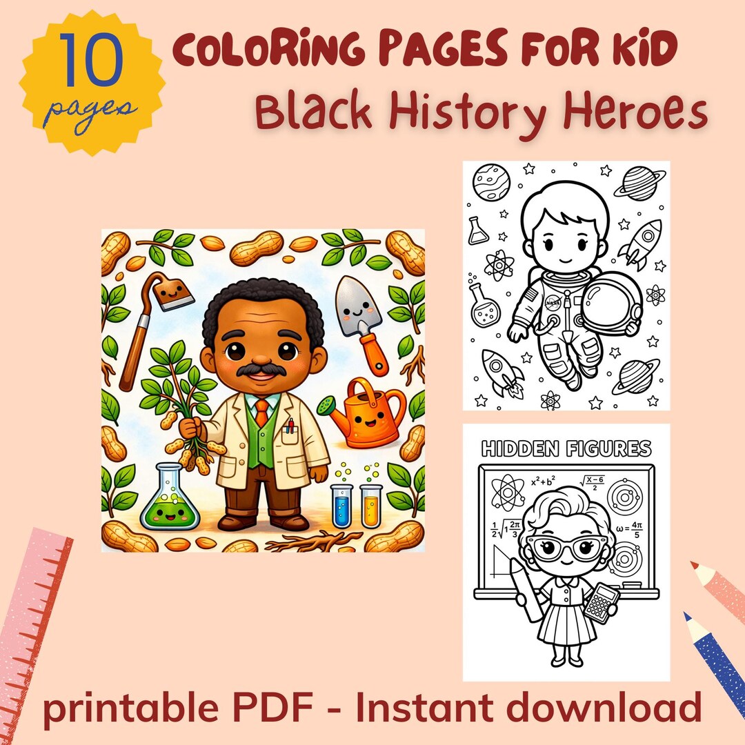 Black History Heroes Coloring Pages | Kids Classroom Activity ...