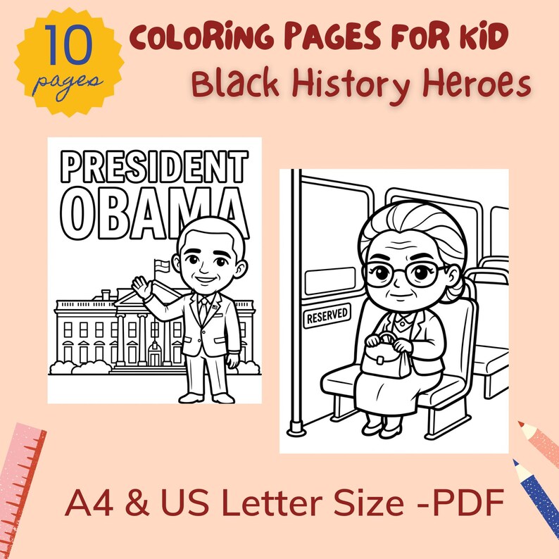 Black History Heroes Coloring Pages | Kids Classroom Activity ...