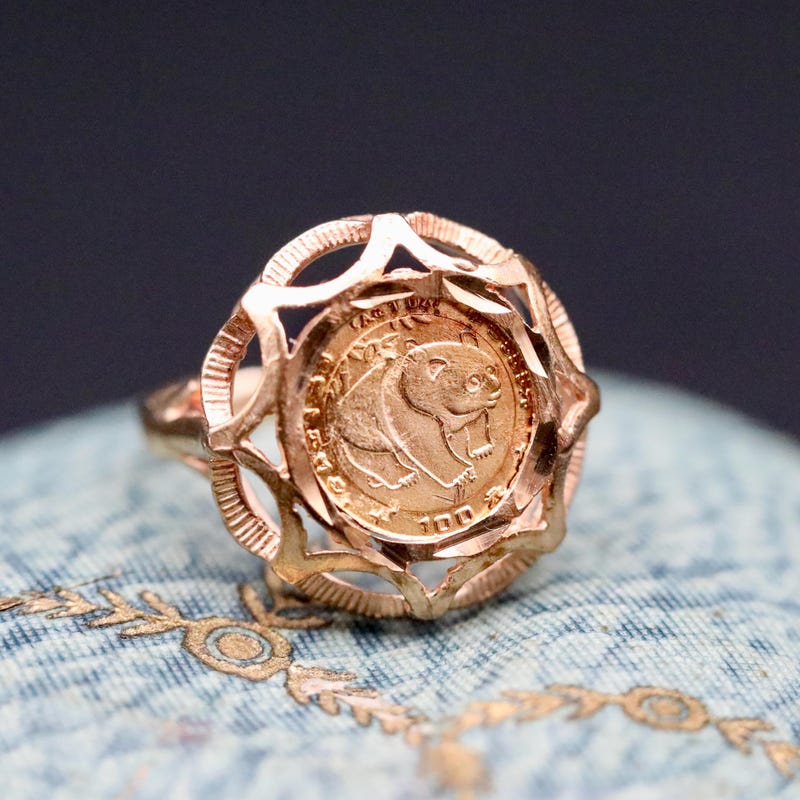 Panda Coin Ring - Etsy
