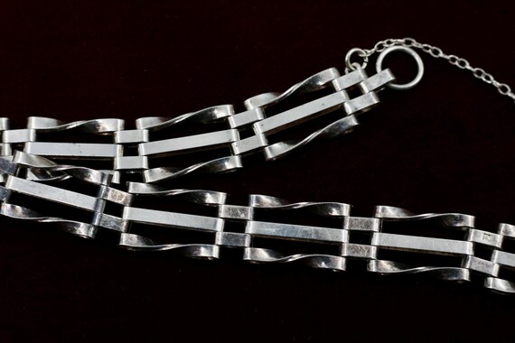 Chunky Sterling Silver Heart Lock Bracelet, Padlock J… - Gem