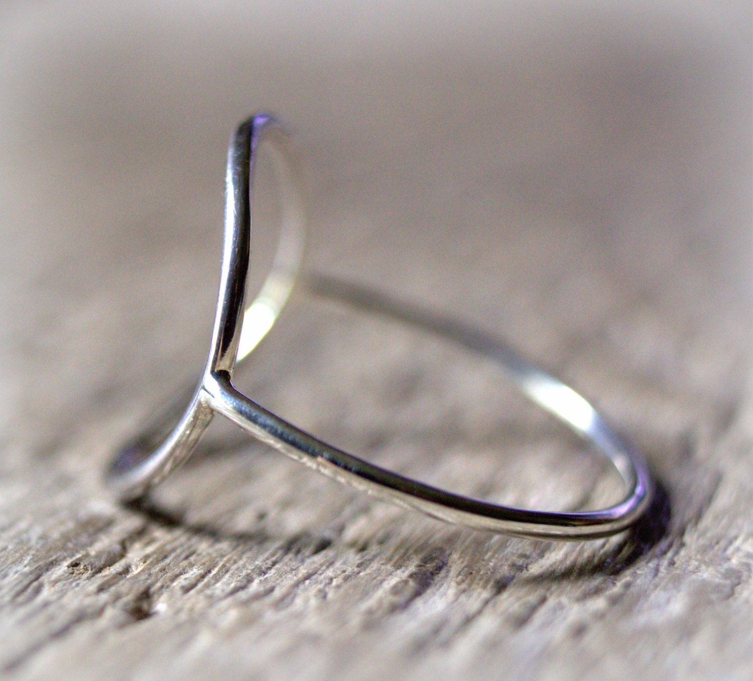 Open Circle Ring Minimalist Ring Silver Circle Ring - Etsy