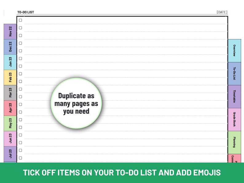 Fully Editable Teacher Planner | Microsoft Excel, Free Yearly Updates ...