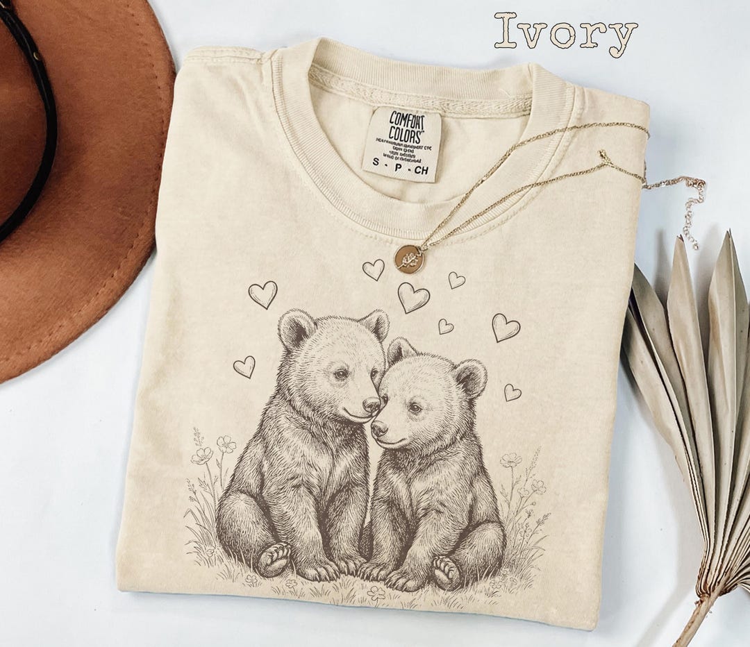Comfort Colors Bear Love Shirt Cute Bear Shirt Valentine Shirt Animal ...
