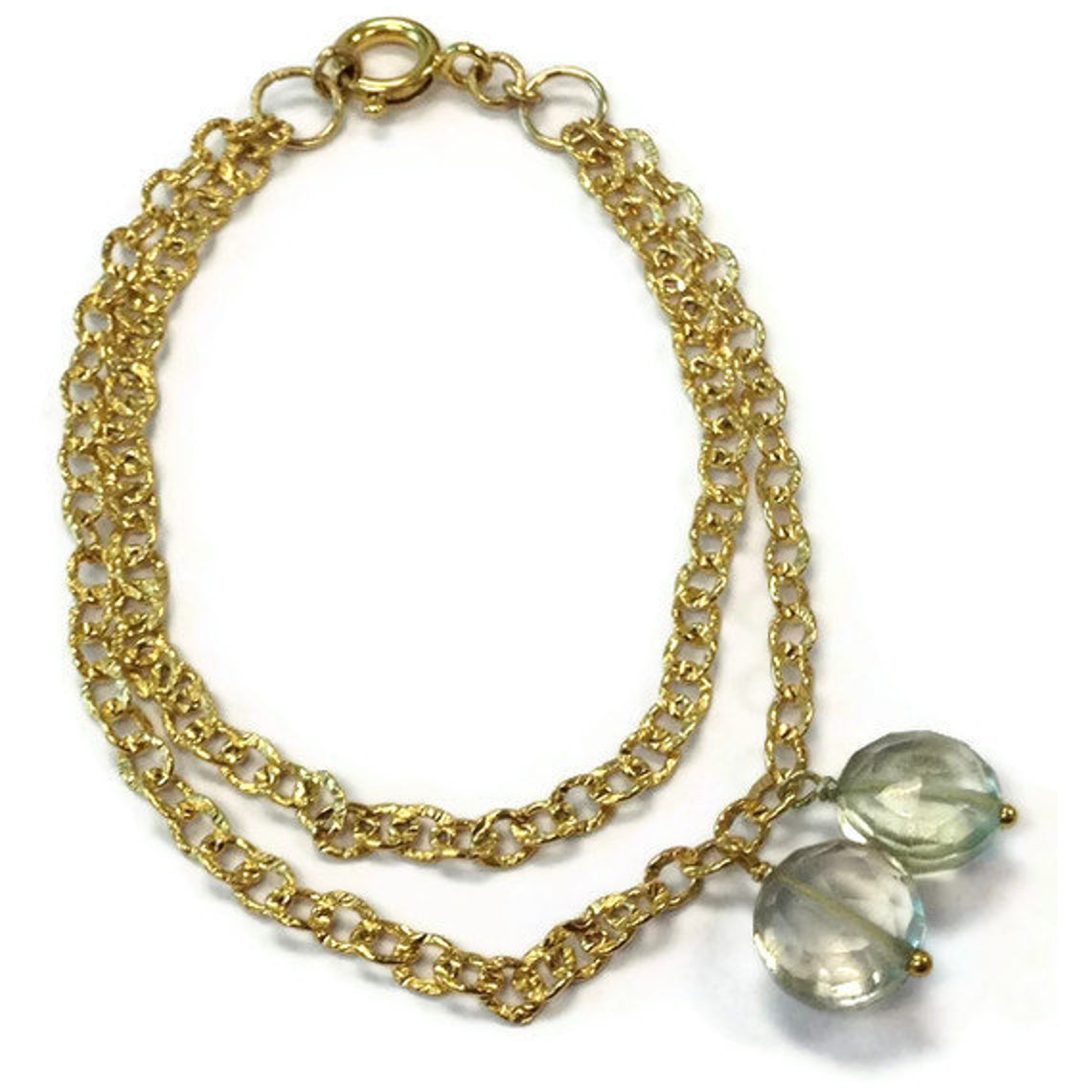 Green Bracelet - Amethyst Bracelet - Gold Jewelry - Gemstone Jewellery ...