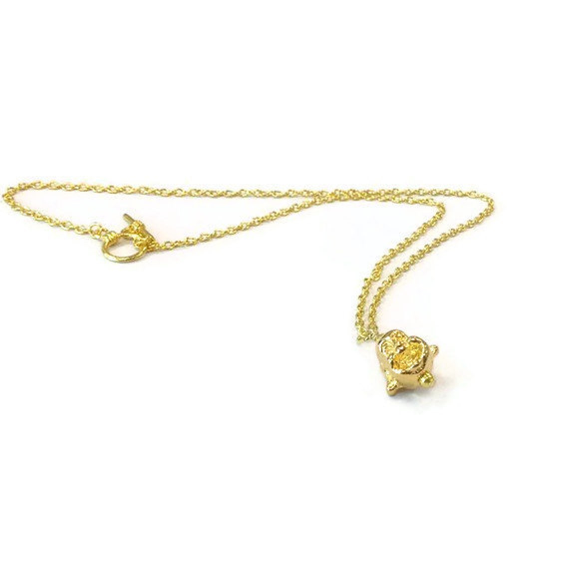 Buddha Necklace Chinese Jewelry Happy Buddha Yellow Gold Chain | Etsy