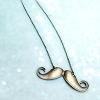 Mustache Necklace - Etsy