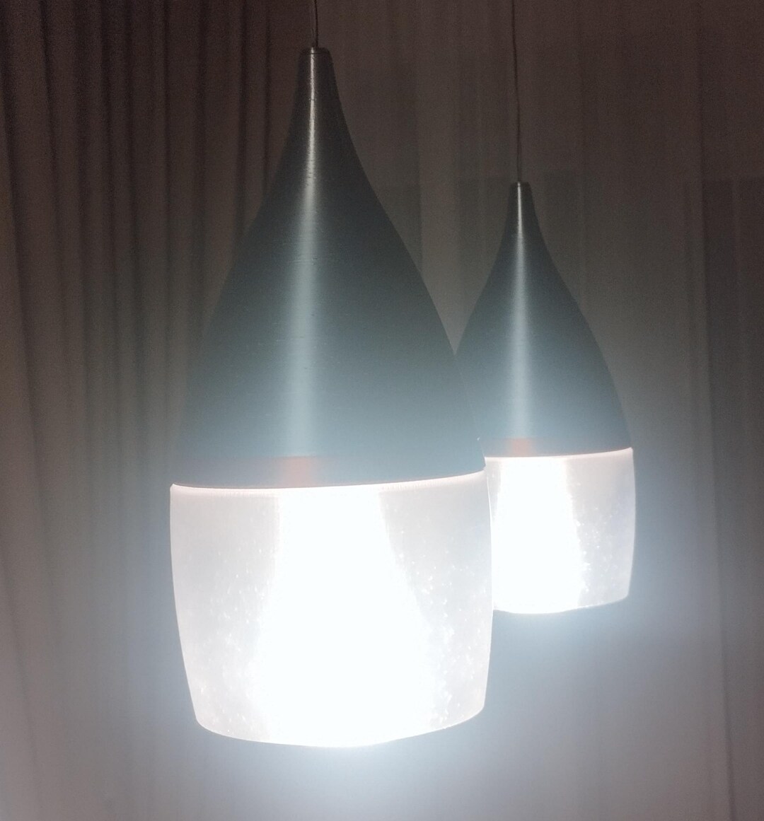 3D Printed Triple Ceiling Light - Etsy