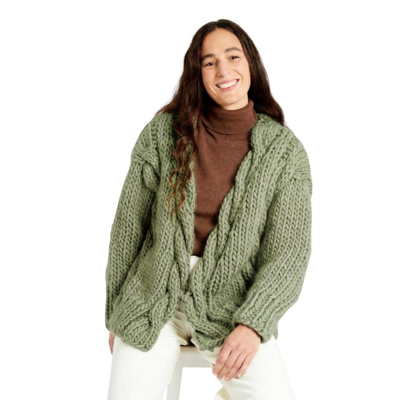 Crochet Cardigan Pattern , Monarch Crochet Oversized Beginner DIY (PDF ...