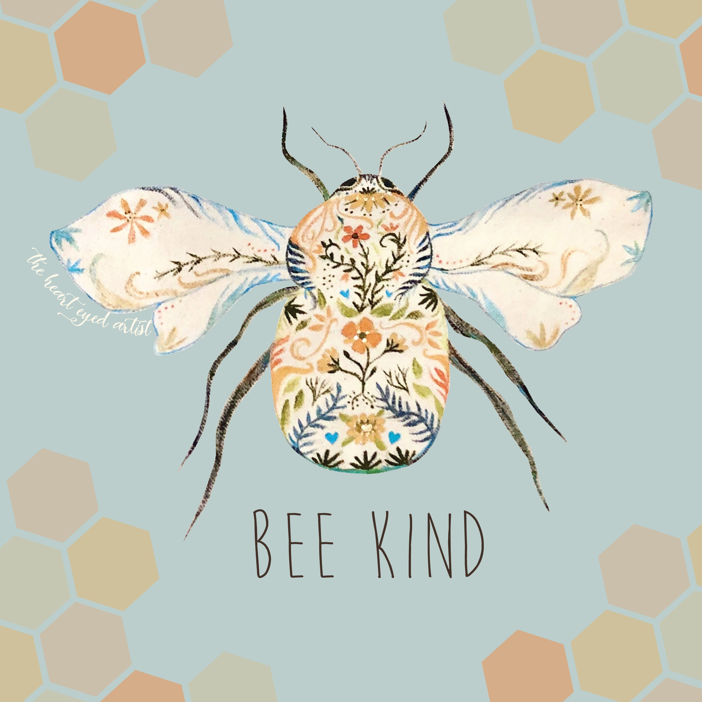Bee Kind Art Print Choose to Bee Kind Digital Download - Etsy UK