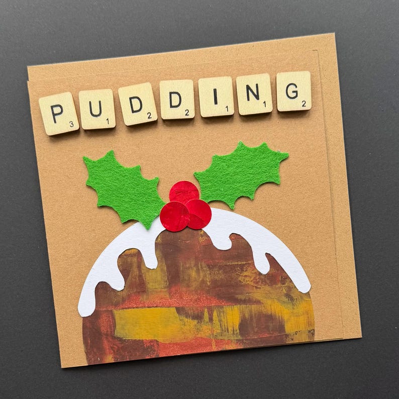 Art Christmas Cards – Multi-media and Scrabble Tile Embellishments ...