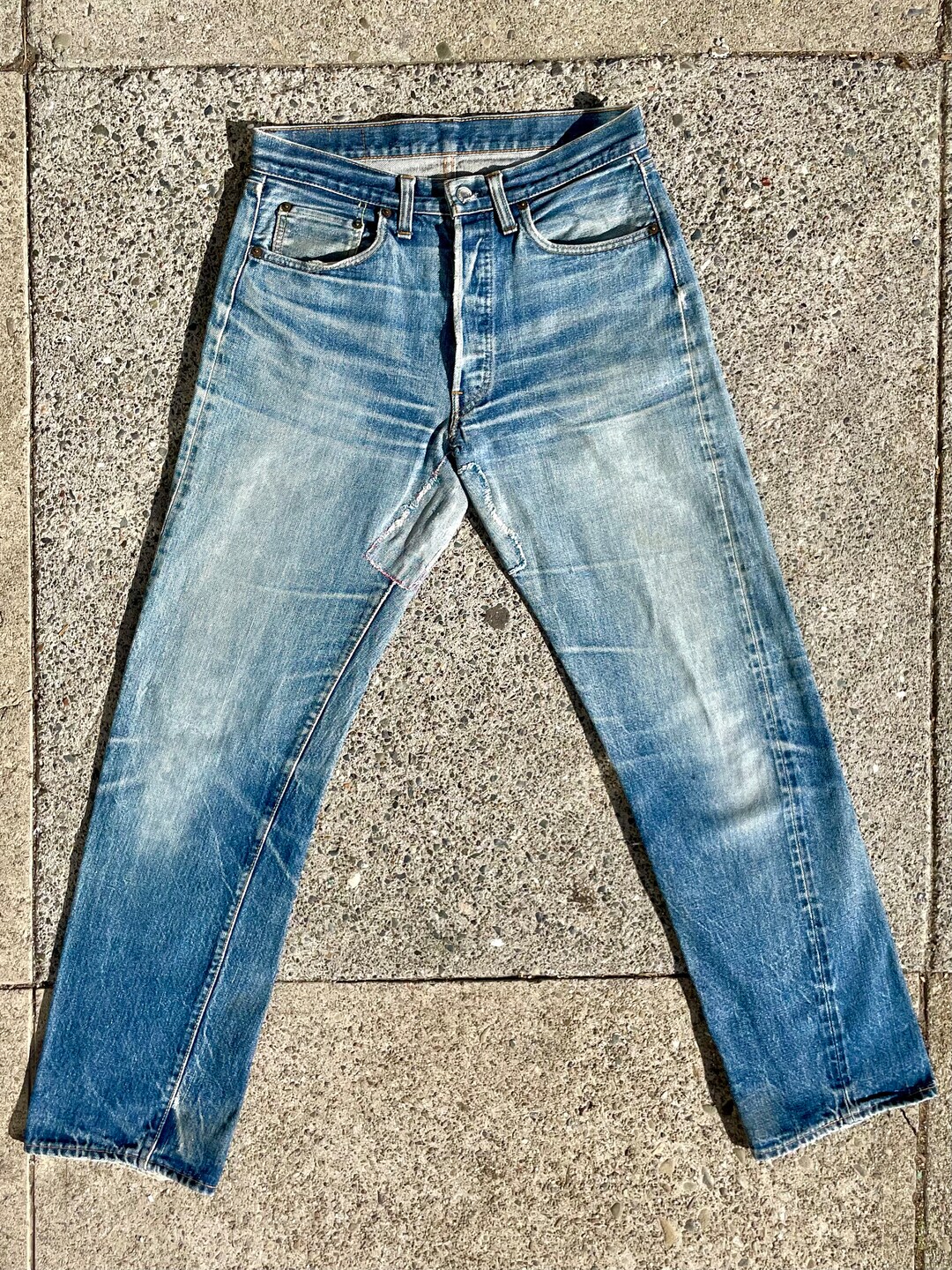 Levi's 501's Customized Patches Redline Selvedge 1970's Made in U.S.A ...