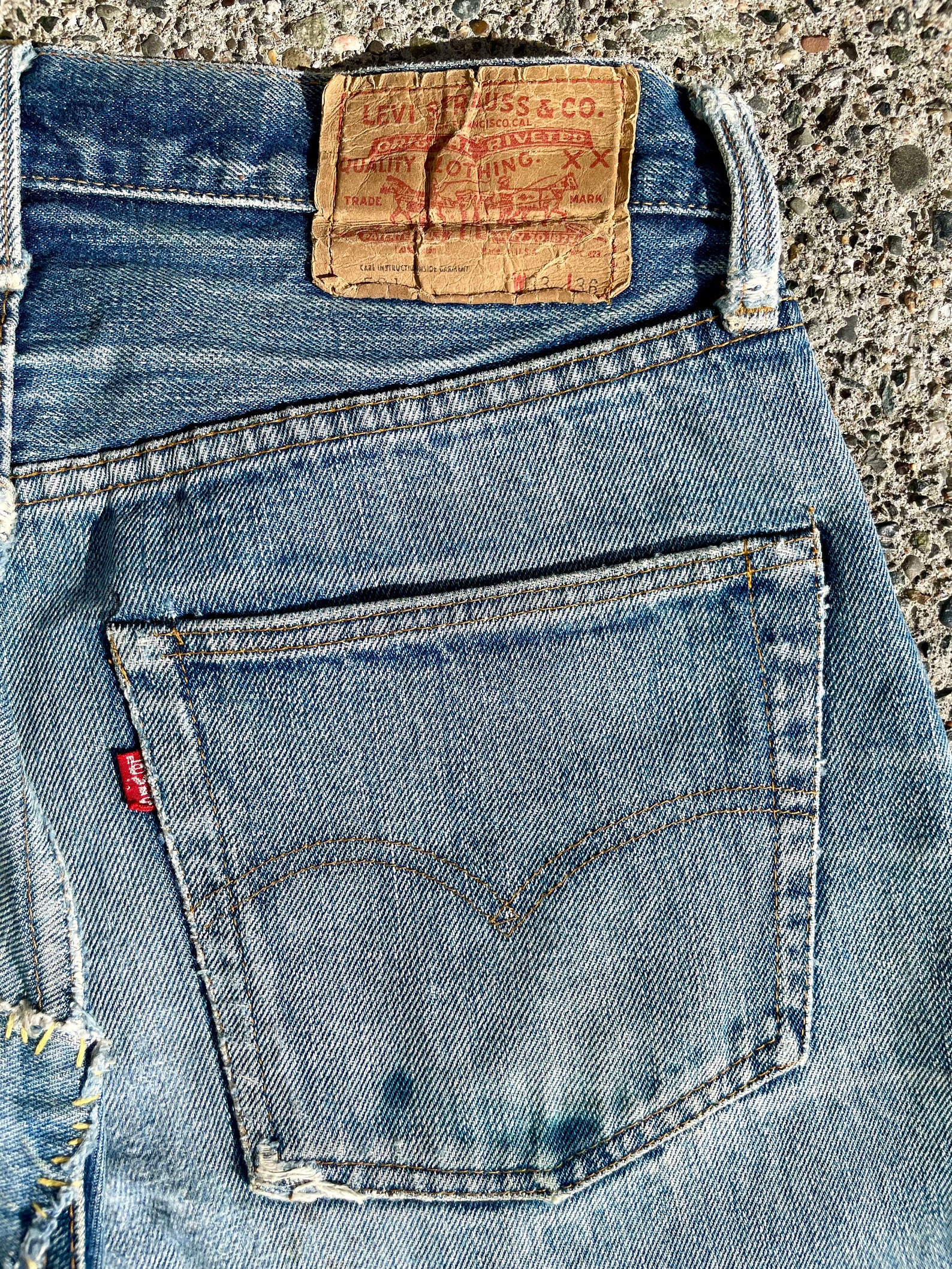 Levi's 501's Customized Patches Redline Selvedge 1970's Made in U.S.A ...