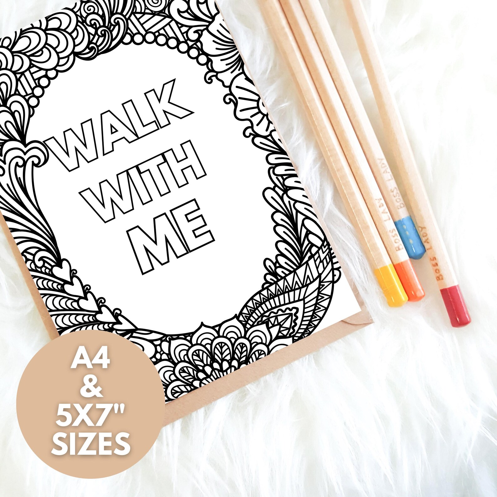 Walk With Me LDS 2026 Youth Theme Coloring Page | Sunday School Primary ...