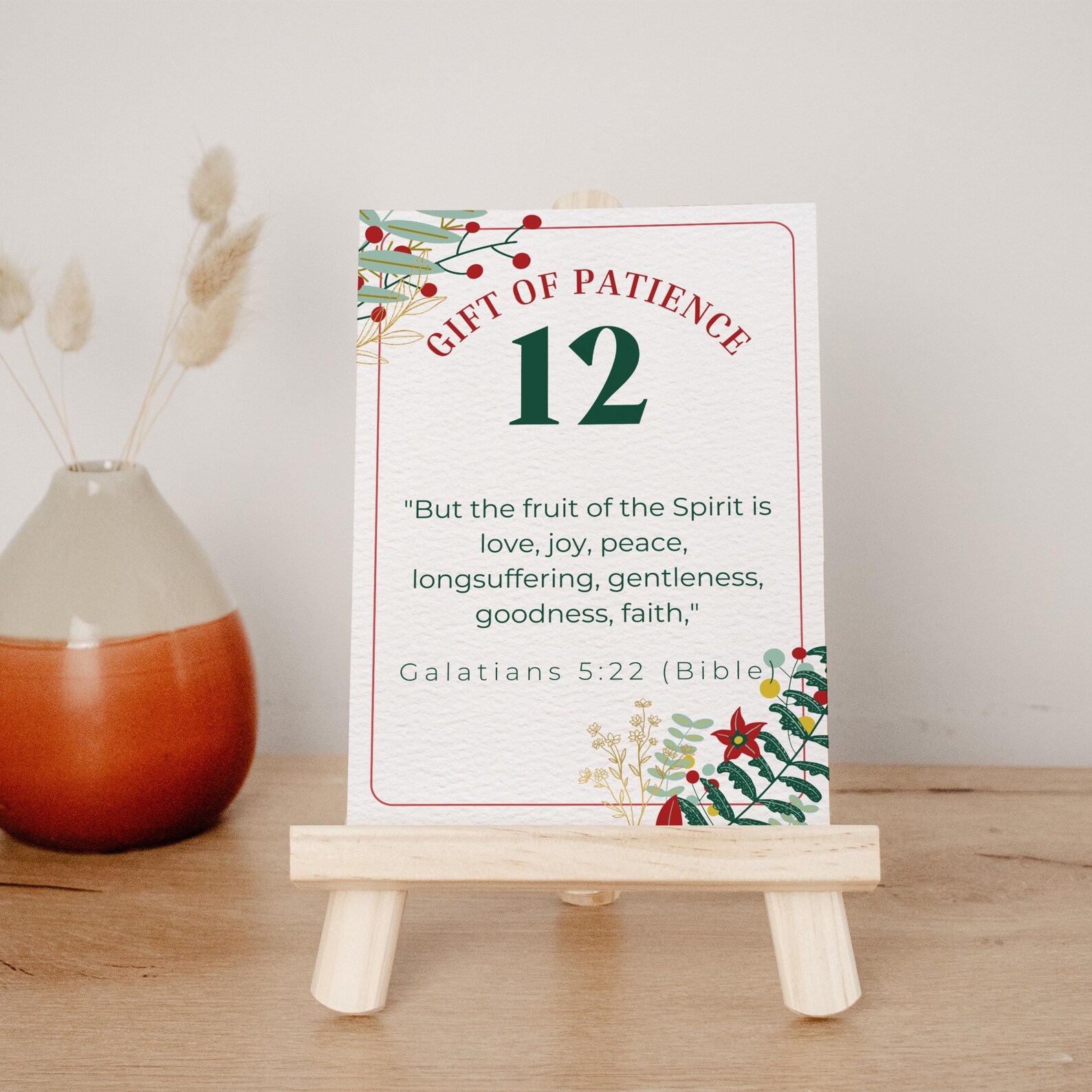 LDS 12 Gifts From Jesus Christ Advent Cards Printable, Christ Centered ...