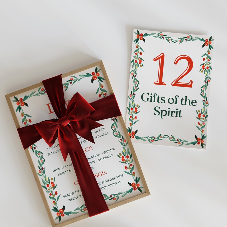 LDS 12 Gifts of the Spirit Printable Advent, Christmas Ministering Gift ...