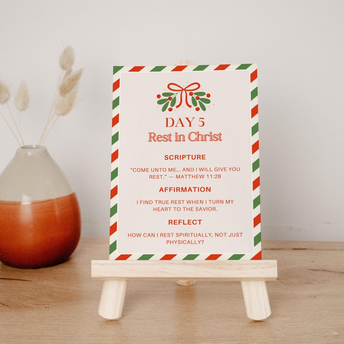 LDS 12 Days of Peace Advent Printable, Christian Christmas Mindfulness ...