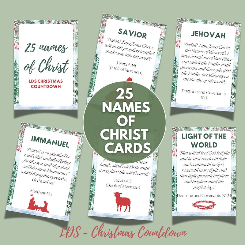 The Names of Christ Print - Etsy