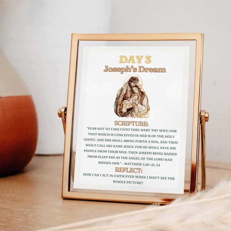 25 Day Nativity Advent Printable Cards, Christian Christmas Story ...