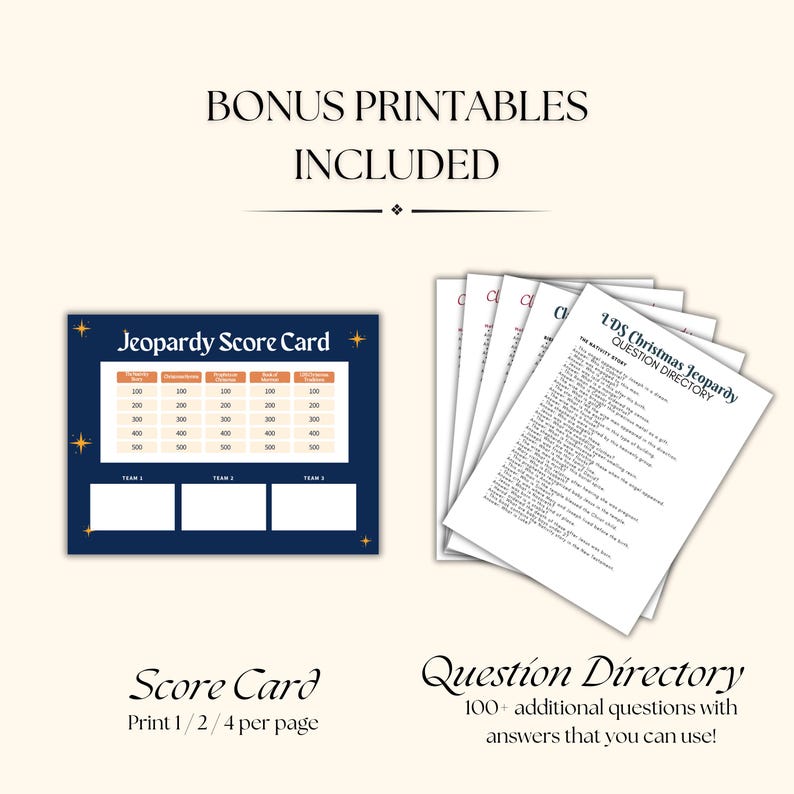 LDS Christmas Jeopardy Game, Gospel Trivia Canva Template, Nativity ...
