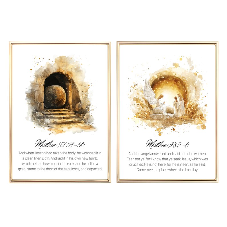 LDS Easter Wall Art Set Bundle, Holy Week Jesus Scripture Prints, Come ...