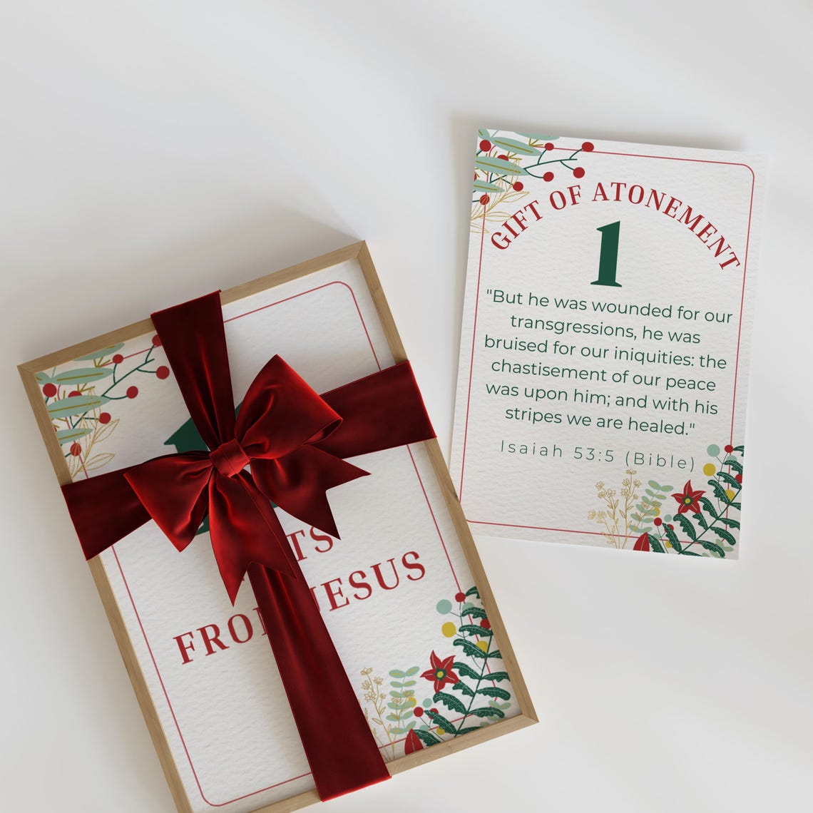 LDS 12 Gifts From Jesus Christ Advent Cards Printable, Christ Centered ...
