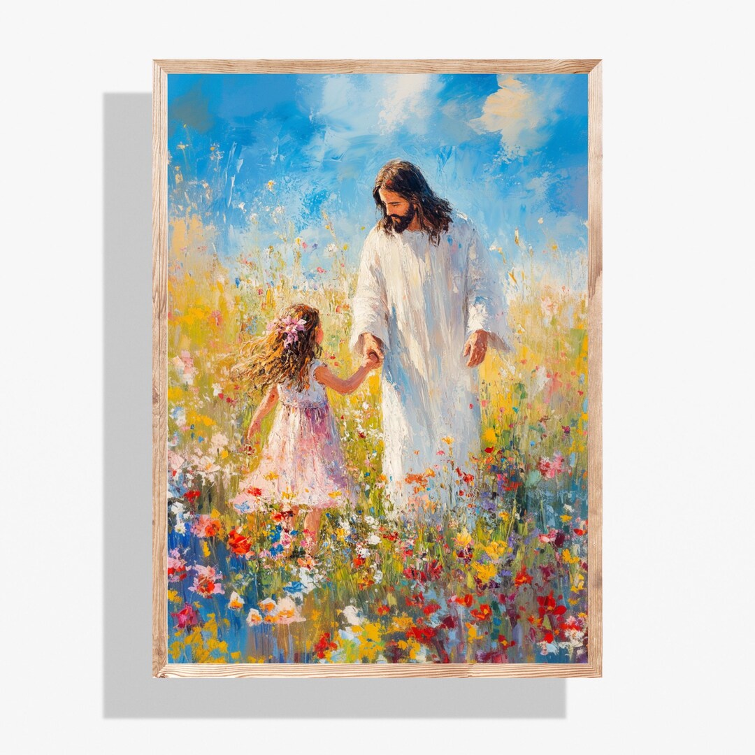 Dance With the Savior Print | Jesus and Girl Dancing Art | Christian ...