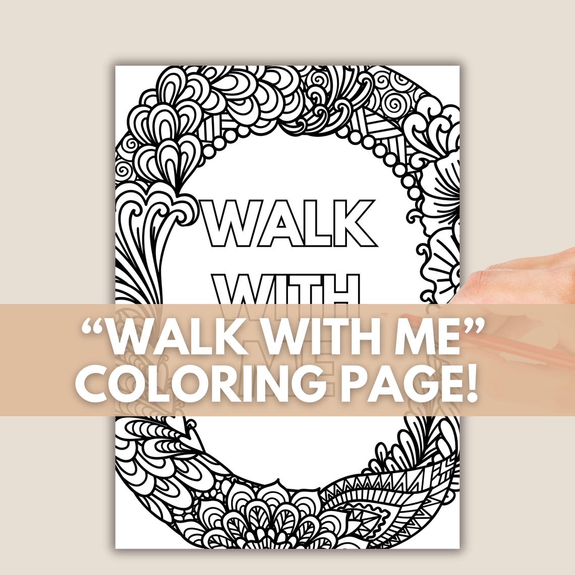 Walk With Me LDS 2026 Youth Theme Coloring Page | Sunday School Primary ...