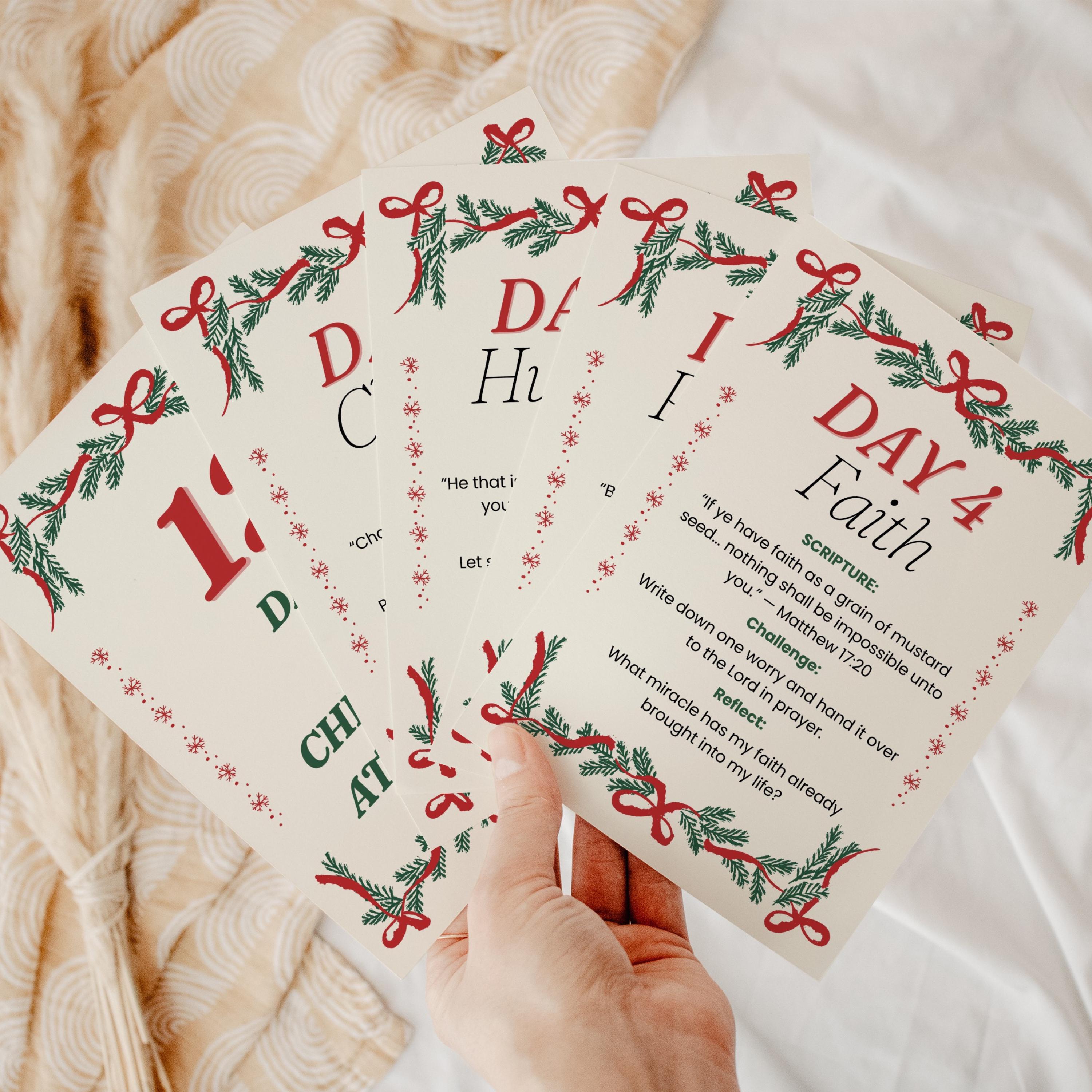 LDS 12 Days of Christlike Attributes Advent Printable, Christ Centered ...