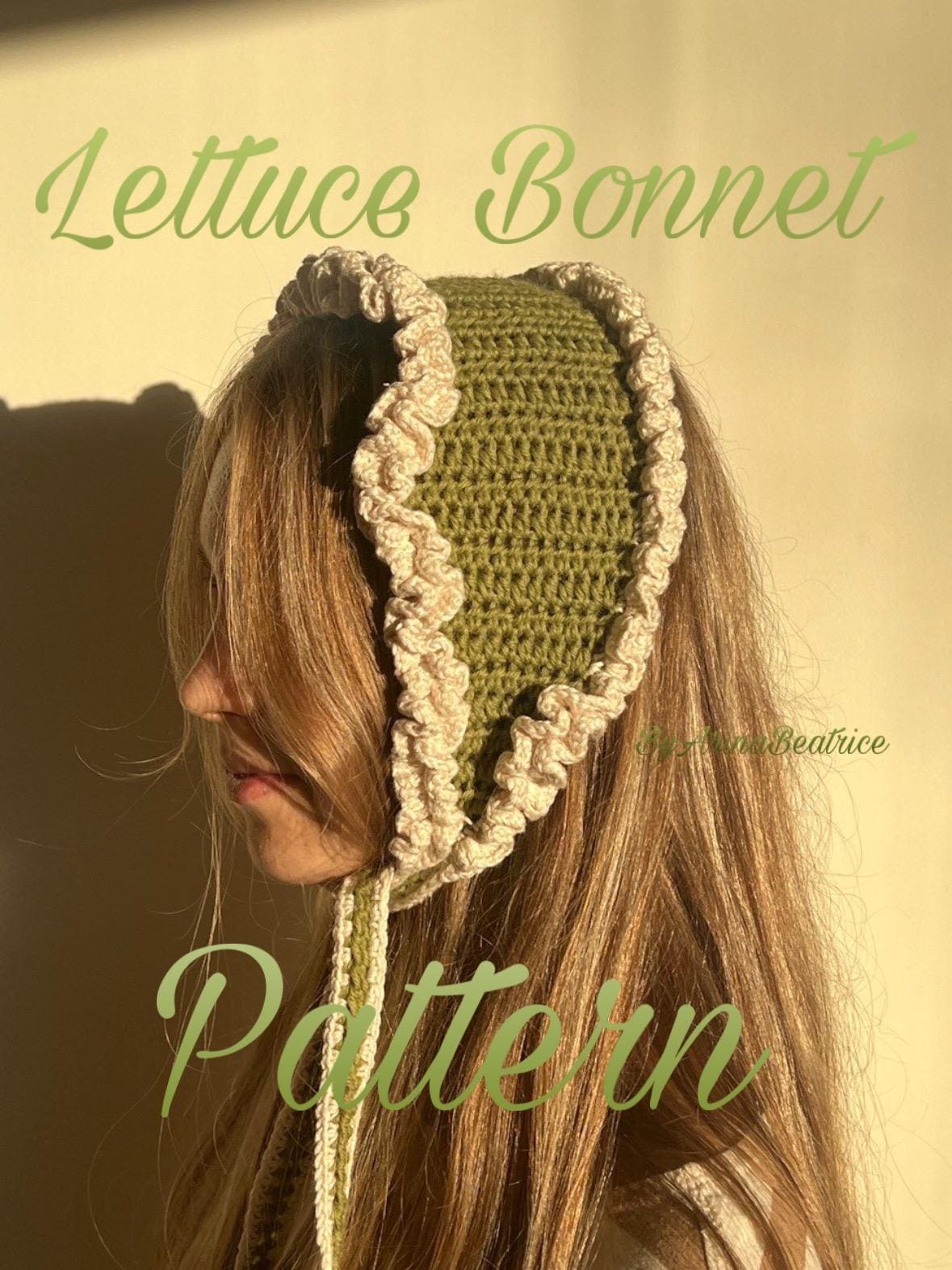 Lettuce Bonnet Byarinabeatrice Crochet Pattern (PDF) - Etsy